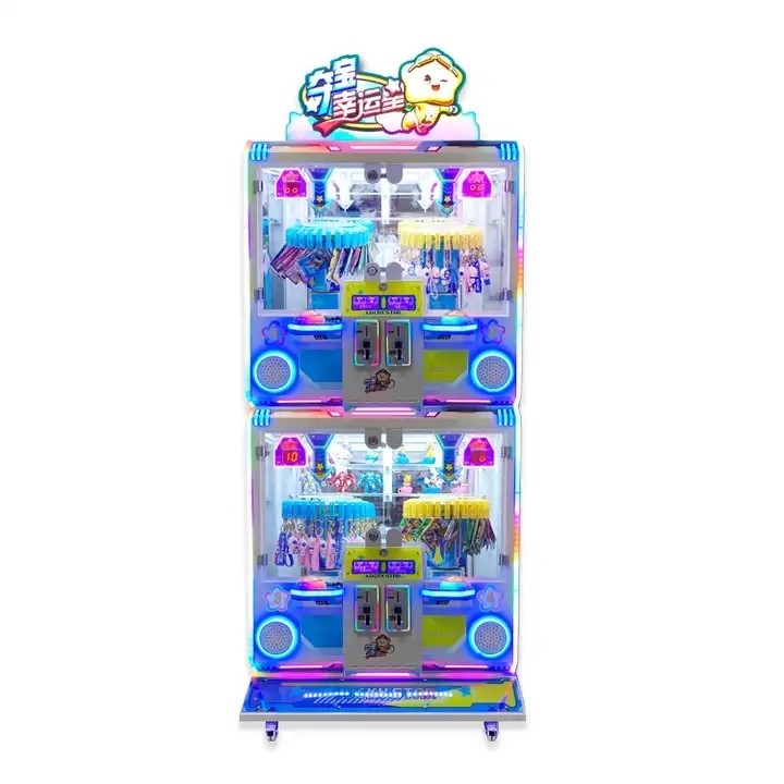 Quality Customized Indoor Amusement Park 4 Players Clip Prize Gift Game Claw Machine for for sale