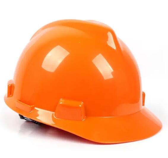Quality Labor Protection Safety Hat MSA V Guard Orange Hard Hat For Construction Site for sale