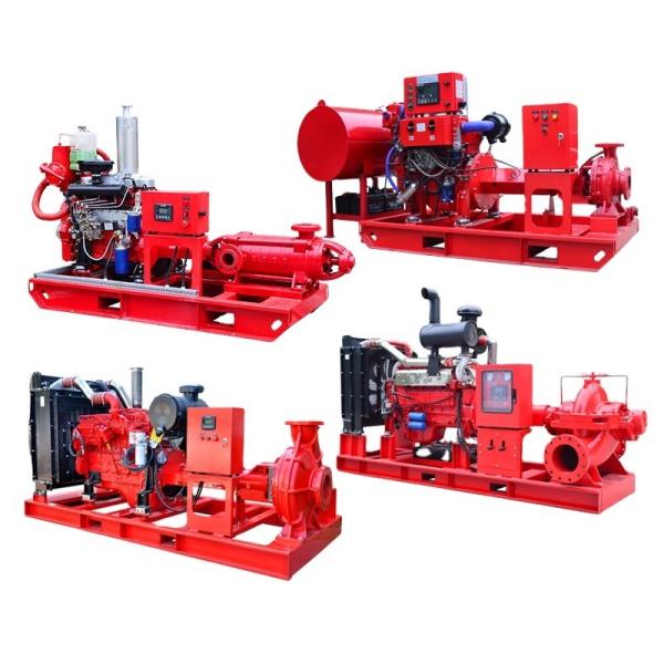 Quality Indoor Fire Hydrant Diesel Engine Fire Pump Set 500L/Hour for Garment Shops for sale