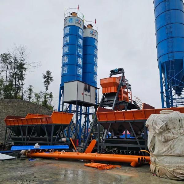 Quality Precast Concrete Ready Mix Batching Plant 90m3/H For Transporting Concrete for sale