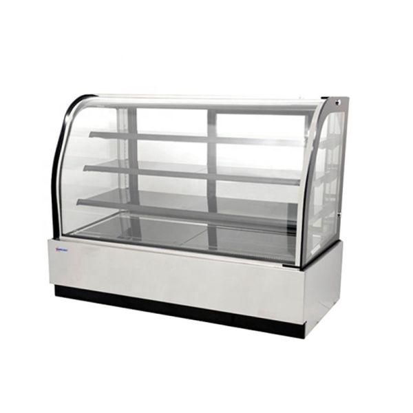 Quality High quality refrigerated glass door display case cake showcase with CE/ETL for sale