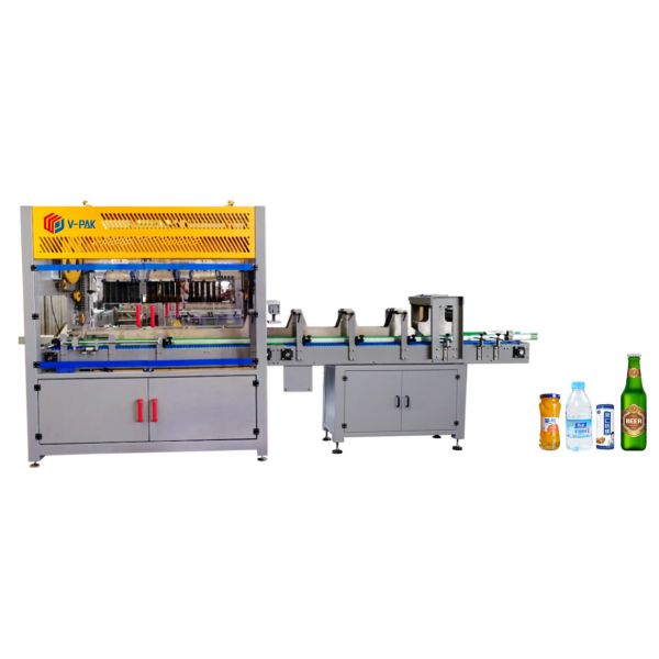 Quality Touch Screen PLC Bottle Case Packer , 15 Cases / Min Case Packing Equipment for sale