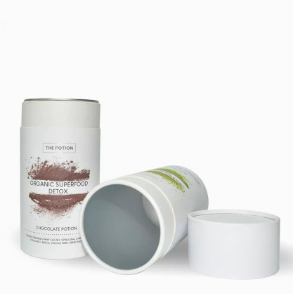 Quality Paper Tube Cardboard Tea Boxes Biodegradable Cylinder Tea Packaging for sale