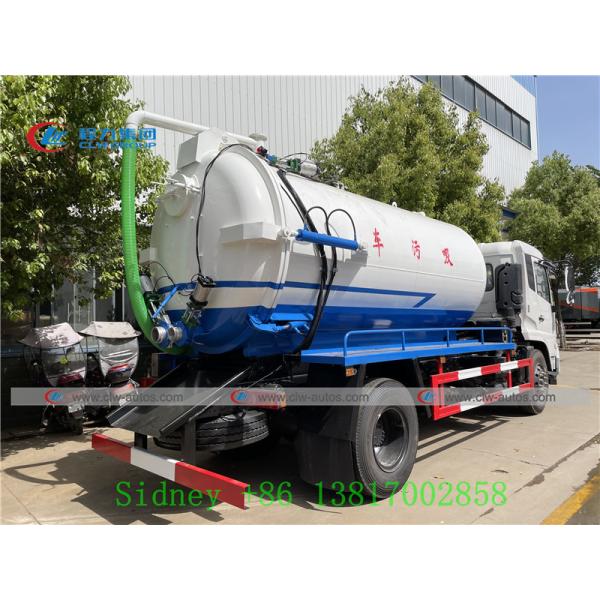 Quality 4X2 Dongfeng Vacuum Sewage Suction Truck With 10cbm Tank for sale