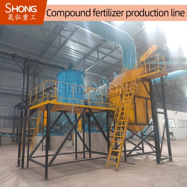 Quality 5t/h Capacity NPK Fertilizer Production Line with 90% Granulating Ratio and 380V Voltage for Organic Fertilizer Granules Making for sale