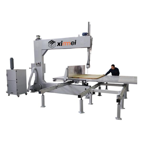 Quality Four Guide Wheels Vertical Knife Sponge Cutting Machine With Hand Moving for sale