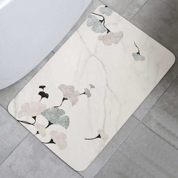 Quality 4mm Thick Non Slip Diatomite Bath Mat For Bathroom for sale
