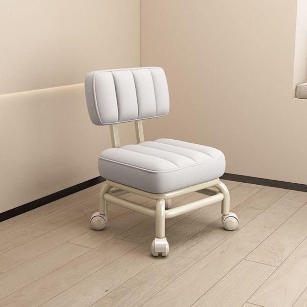 Quality Home Soft Padded Short Stool With Backrest  Load Bearing Capacity Of 100kg for sale
