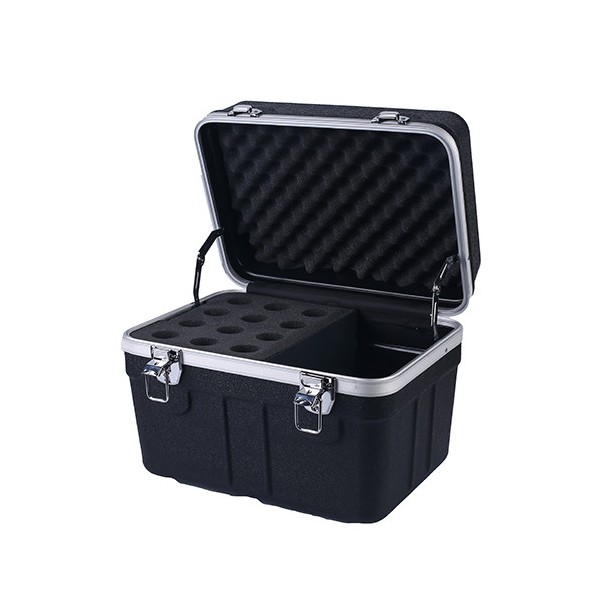 Quality 12pcs ABS Wireless Microphone Flight Case Aluminum And Foam for sale