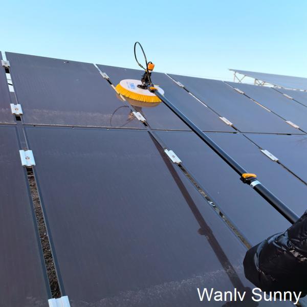 Quality Electric Solar Panel Cleaning Machine with Rotating Brush Fast and Easy Cleaning for sale