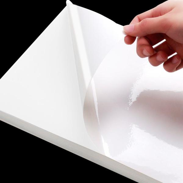 Quality RC Waterproof Self Adhesive Glossy Paper A4 135gsm Bright White for sale