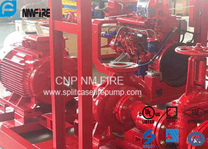 Quality 250 GPM @ 81m Electric Motor Driven End Suction Firefighting Pump Set for sale