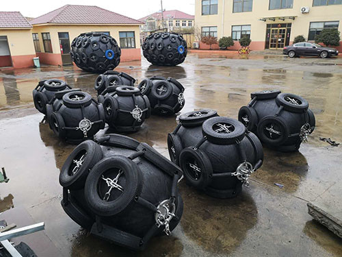 Quality Natural Rubber Floating Pneumatic Marine Fenders Integral Winding ISO17357 for sale