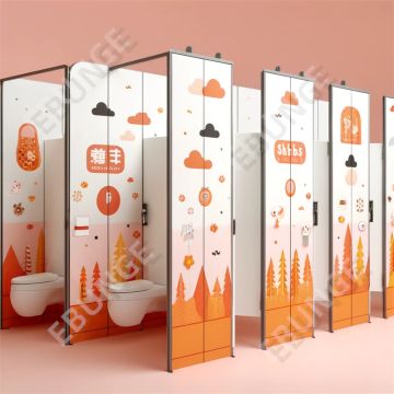 Quality 1950MM Durable Scratch and Impact Resistant Toilet Partition Wall for sale