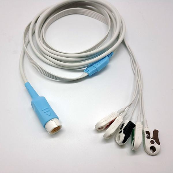 Quality 12 Pin Round Connector PH HP Disposable ECG Cables for sale