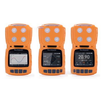 Quality Zetron 4 In 1 Portable Multi Gas Detector H2S O2 CO EX IP65 200g Compact Easy for sale