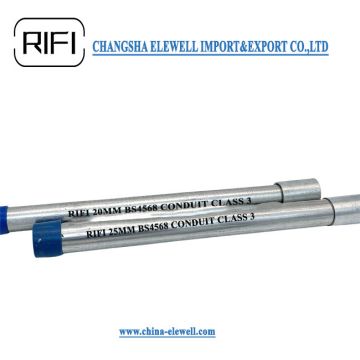 Quality 25mm GI Conduit Pipe Gi Electrical Conduit Class 3 Class 4 ISO Certificate for sale