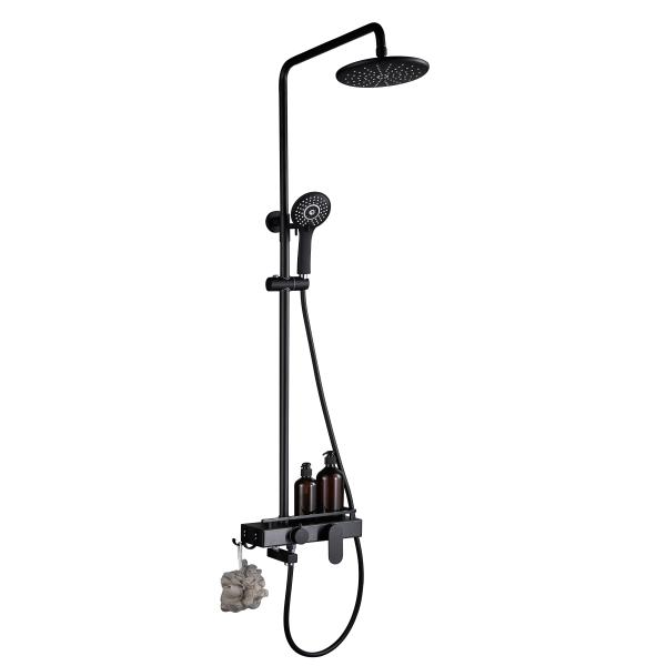 Quality Hotel Chrome Single Handle SUS304 Steel Shower Wall Mounted for sale