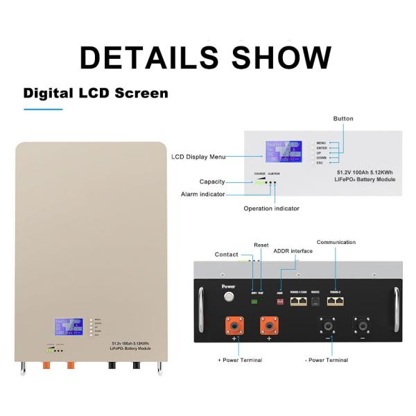 Quality LiFePO4 Lithium Battery 48V 100AH 200AH 300AH 400AH Home Backup Battery Pack for sale