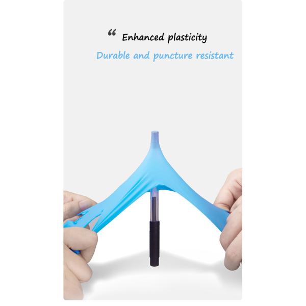 Quality Blue Synthetic Disposable Gloves Multiple Purpose Customized Logo for sale