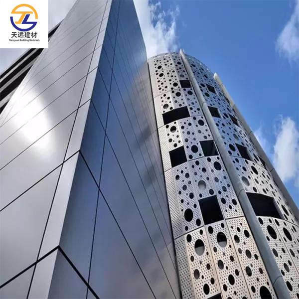 Quality Perforated Aluminium ACP Sheet Boards Screen Extrusion 200mm for sale