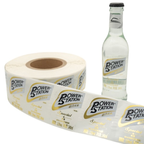 Quality Waterproof Round wine bottle  Labels Sticker  food and beverage labels for sale