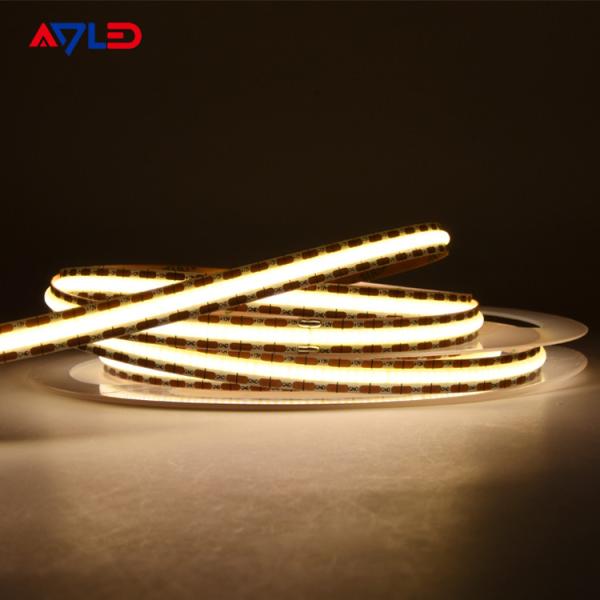 Quality High Density COB LED Strips Lights Dot Free Flexible Cuttable Connectable 12V for sale