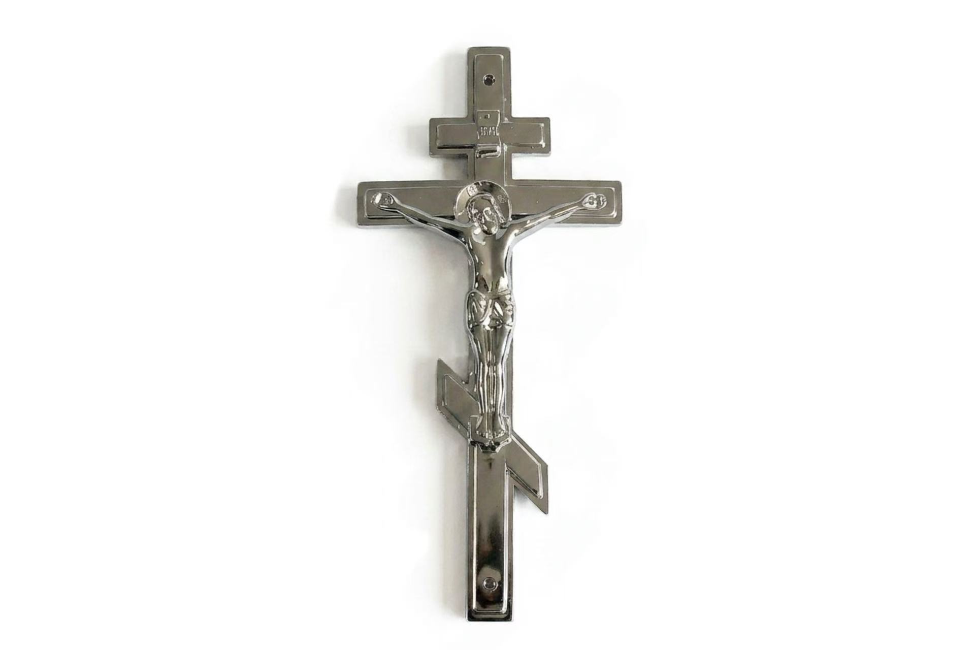 Quality Jesus 11# Plastic Orthodox Coffin Cross Crucifix Funeral Hardware for sale