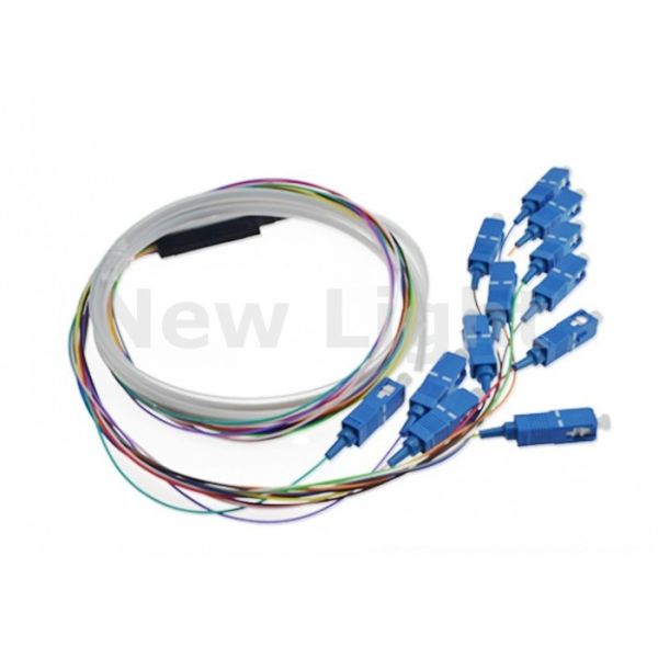 Quality SC UPC Fiber Optic Patch Cord 12 Core 0.9mm Diameter for Data Transmission Networks for sale