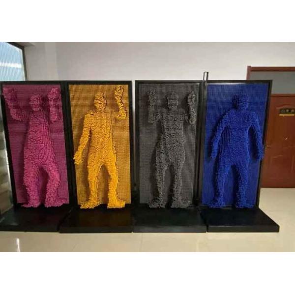 Quality Impression Pin Wall Life Size Plastic 3D Art Board For Mall Playing for sale