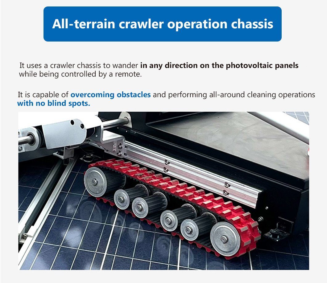 Burnishing Neutral Package Solar Panel Cleaner Solar Panel Cleaning Robot Vacuuming with SGS Snow Removal