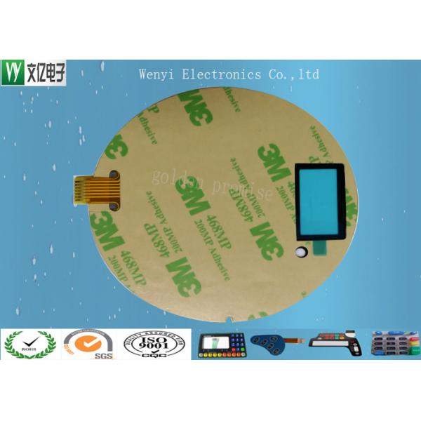 Quality Blue LCD Window Membrane Keypad Panel With 3M468 Back Adhesive Matte Finish for sale
