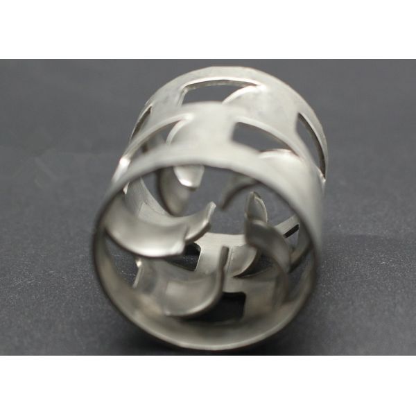 SS316L 50mm Metal Pall Rings Surface Area HETP Data Sheet Reference ...