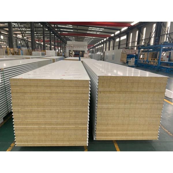 Quality Modern Design Light Weight Rock Wool Sandwich Panel for Warehouse Prefab House for sale