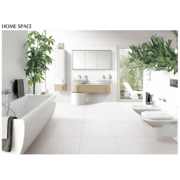 Quality ISO13006 Antibacterial Full Body Porcelain Tiles 600x600mm White for sale