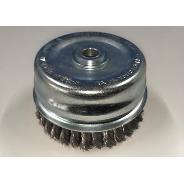 Quality Surface Cleaning 5 Inch Heavy Duty Double Layer Cup Body Twist Knotted Cup Brush for sale
