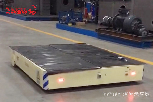 Quality Heavy Loading 10Ton Automated Guided Carts Battery Powered Transfer Cart for sale