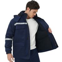 Quality Manufacturer Of Thickened Padded Flame-Resistant Workwear Custom High Temperature Fireproof Jackets for sale