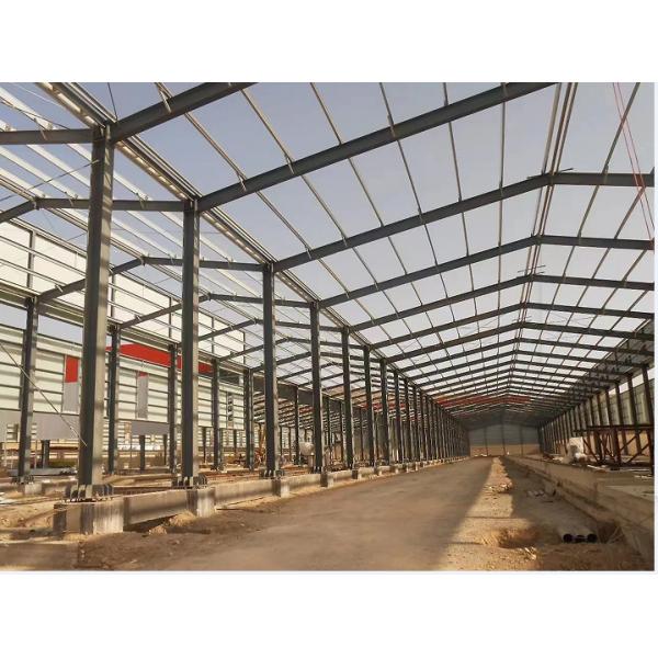 Quality Prefabricated Long Span Steel Frame Industrial Warehouse With Customized Design for sale
