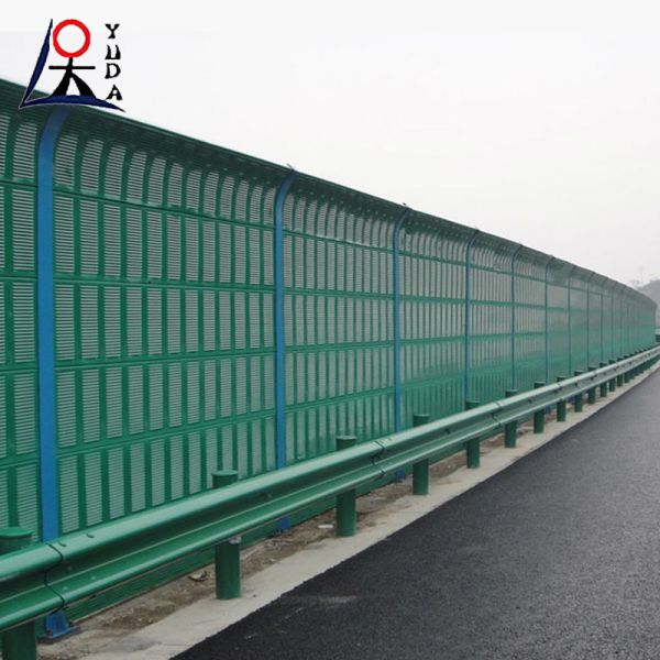 Quality Green Transparency Road Noise Barrier Wall Fence / Highway Noise Barrier Wall for sale