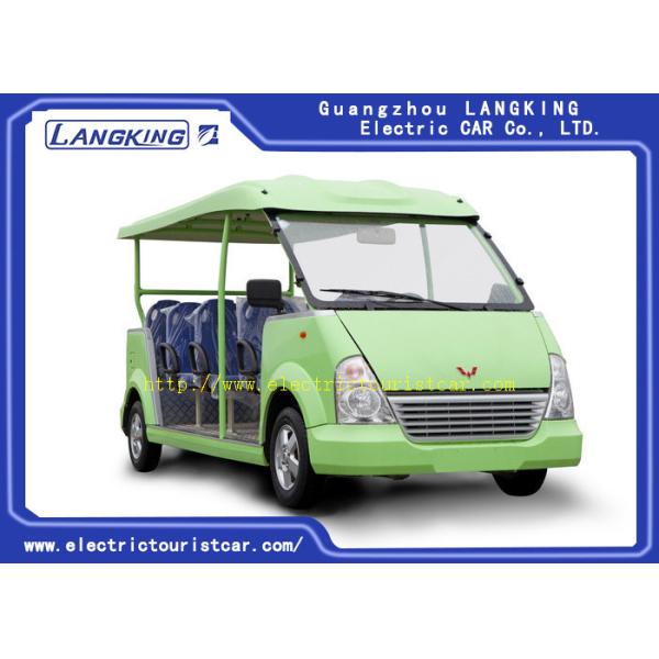 Quality Capacious 11 Seats Green Electric Shuttle Car Resort Vehicles High Performance for sale