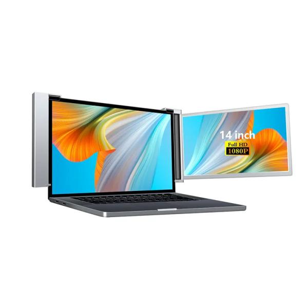 Quality 14Inch IPS Portable LCD Monitor hdmi For Laptop USB C Extender Dual Screen for sale