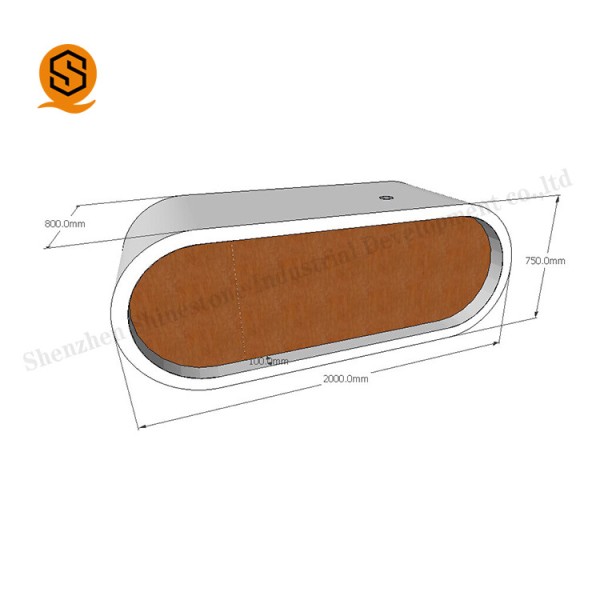 Quality Strong Structure Solid Surface Office Furniture Google Office Desk for sale