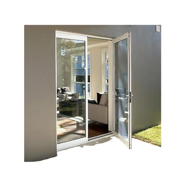 Quality Custom High Wind Resistance Double Glass Aluminum Alloy Casement Doors for Home Office for sale