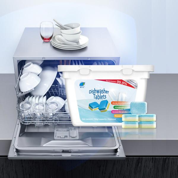 Quality Detergent Effervescent Tablets for Dishwashers 50%-80% Active Ingredient Content for sale