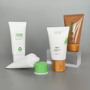 Quality Eco Friendly Lotion Tube Packaging PCR Sugarcane Tube 50ml With Screw Cap for sale