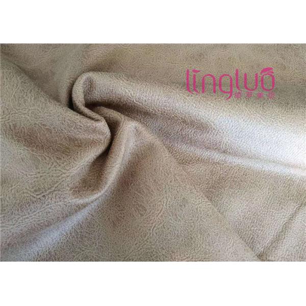 Quality Fastness Suede Sofa Fabric Texturized Bronzing Luxurious Grey Suede Fabric Sofa for sale