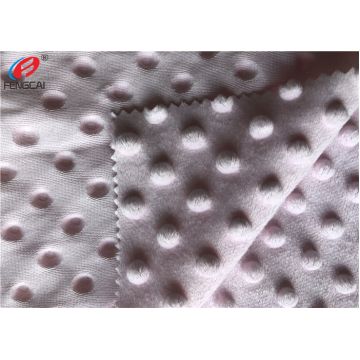 Quality 100% Polyester Embossed Minky Dot Super Soft Minky Plush Fabric for sale