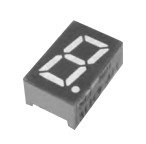 Quality 1 Digit 7 Segment Display White 0.32 Inch With Through Hole Technology for sale