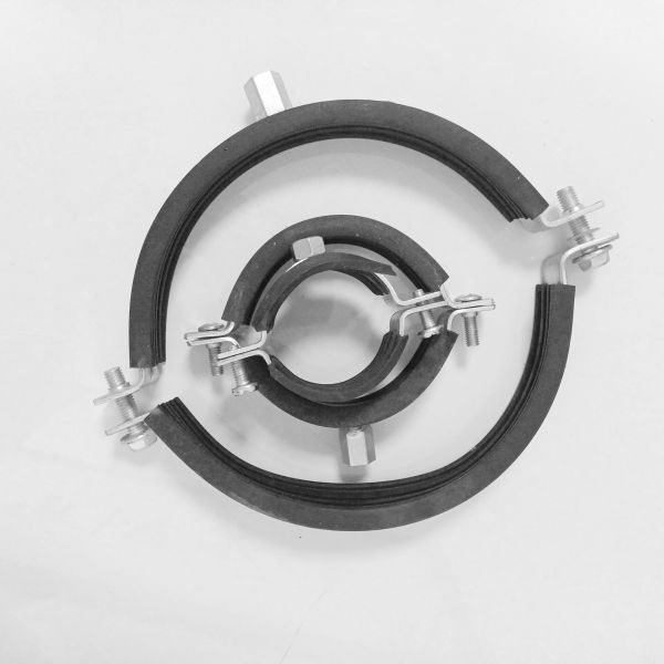 M8 M10 Rubber Lined Strut Channel Pipe Clamp R Types Hose Clamps Quick ...